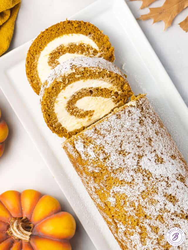 Pumpkin Roll Recipe - Belly Full