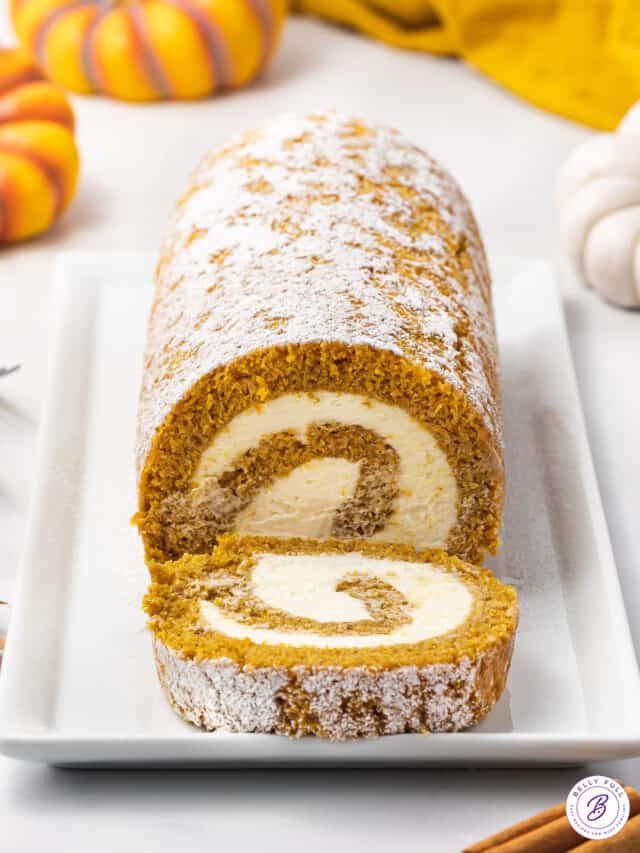 Pumpkin Roll Recipe - Belly Full