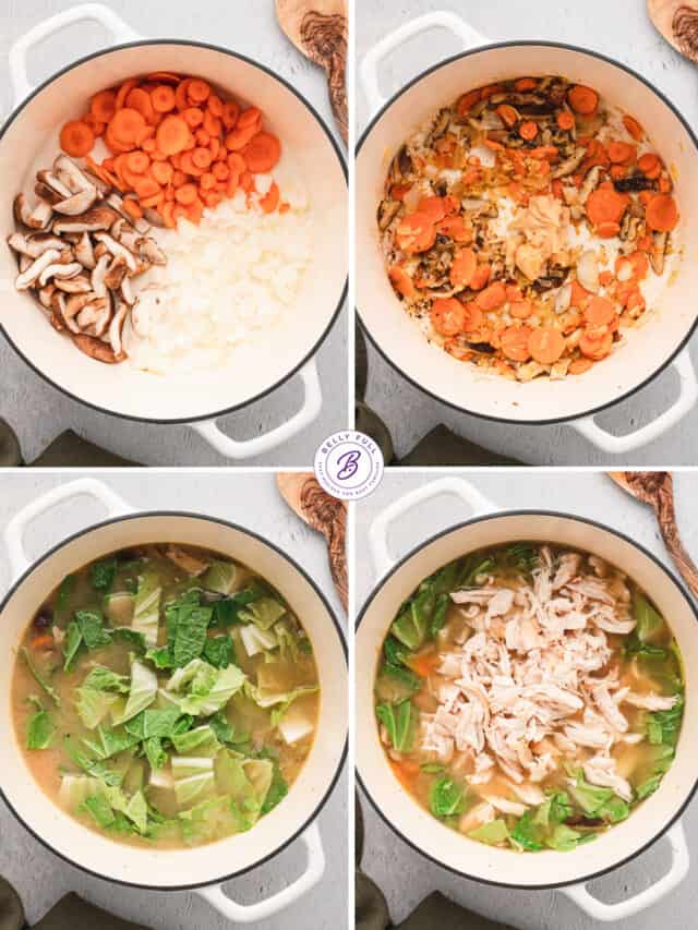 Chicken Vegetable Miso Soup - Belly Full