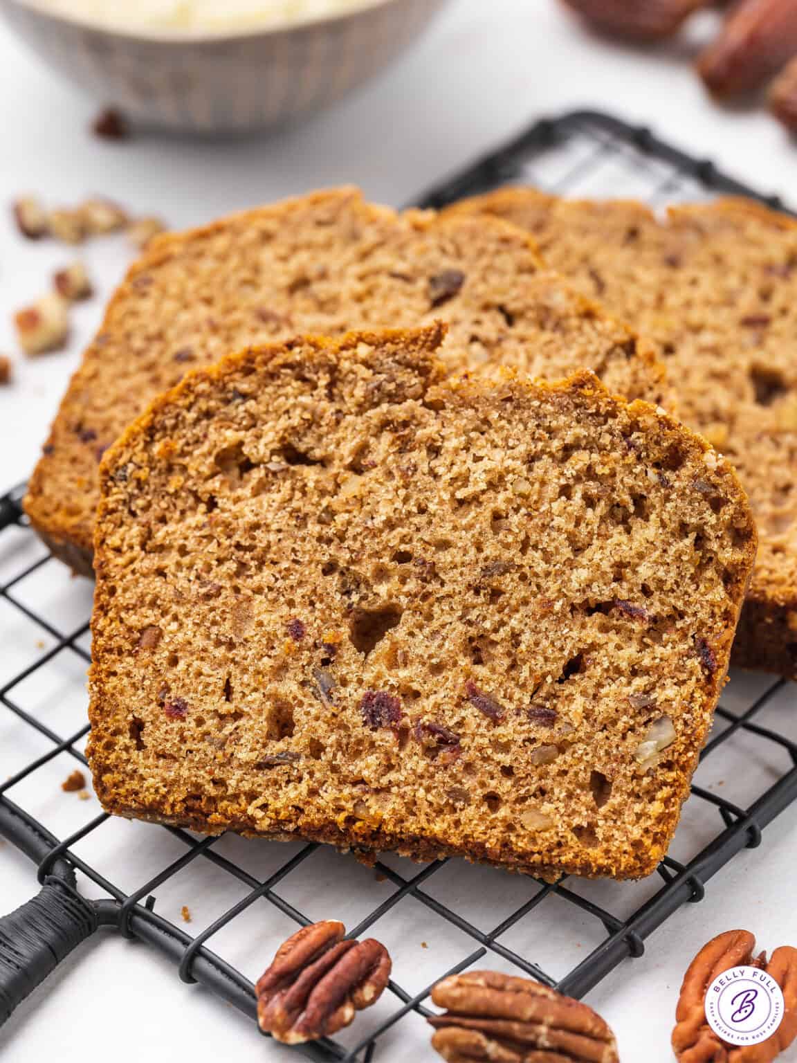 Date Nut Bread Recipe - Belly Full