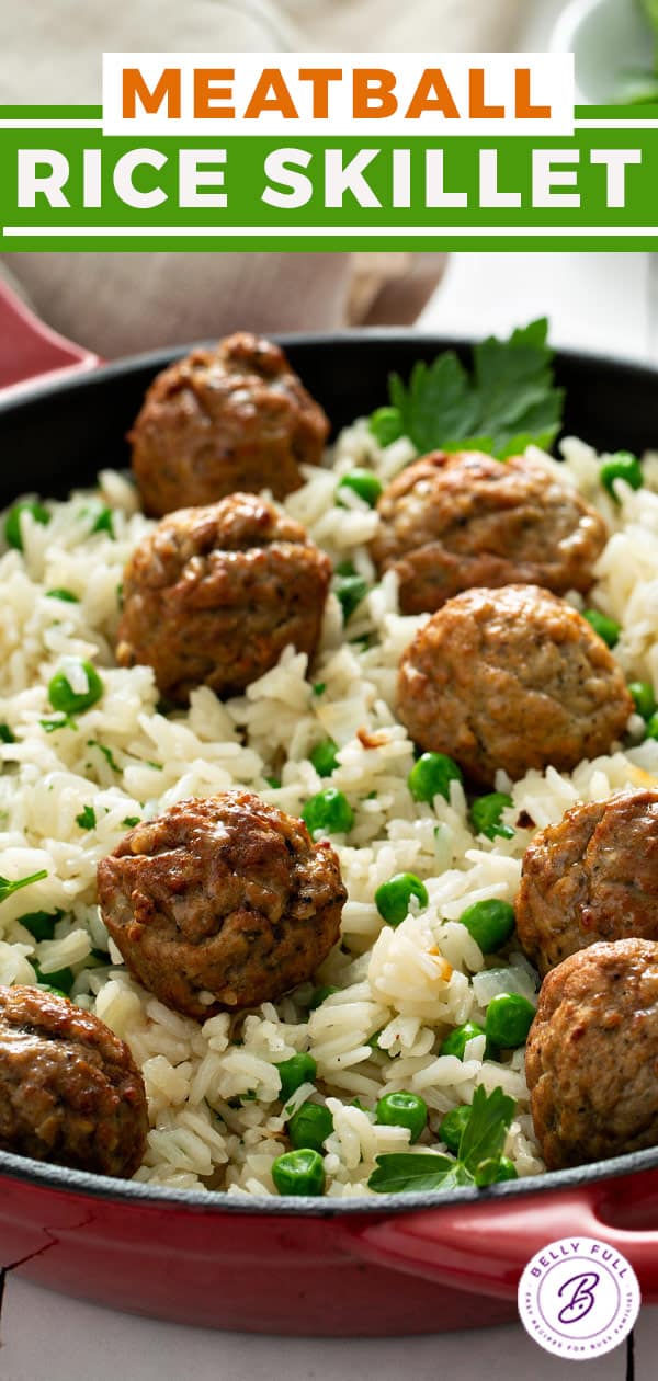 Meatball Rice Skillet Recipe - Belly Full