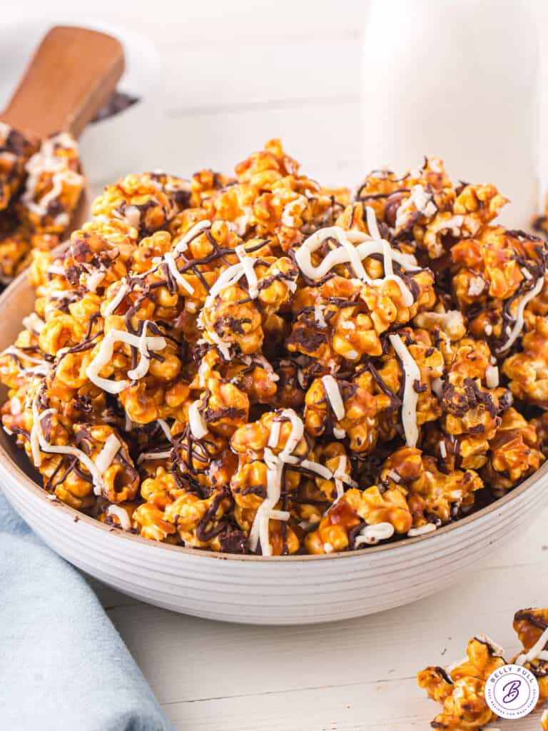 Zebra Popcorn {Caramel Popcorn} - Belly Full