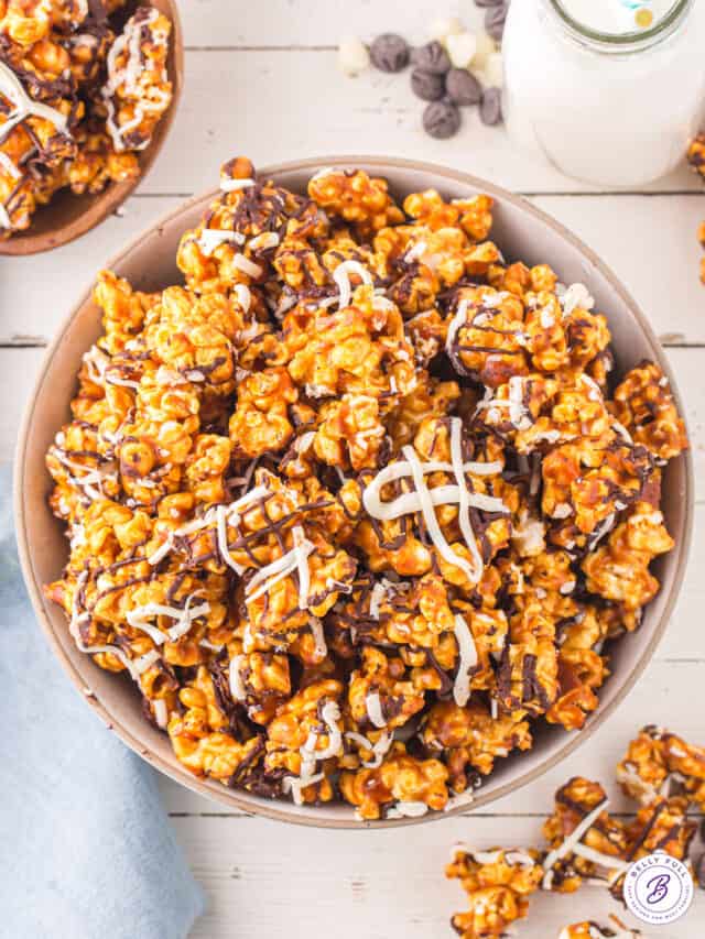 Zebra Popcorn {Caramel Popcorn} - Belly Full