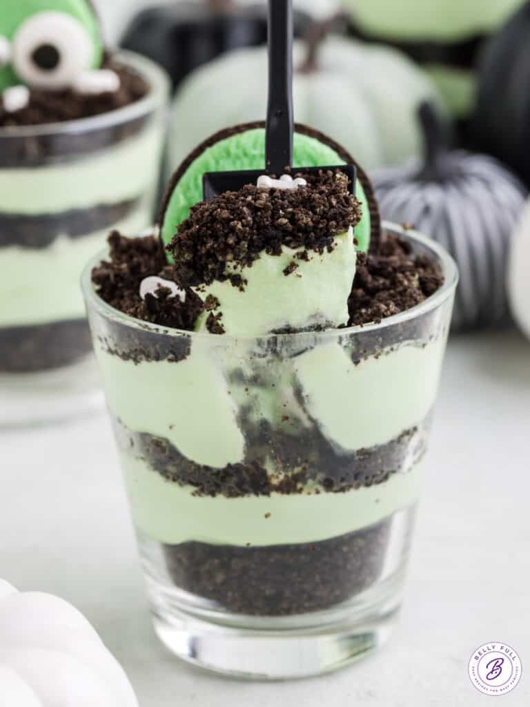 Zombie Dirt Pudding Cups - Belly Full