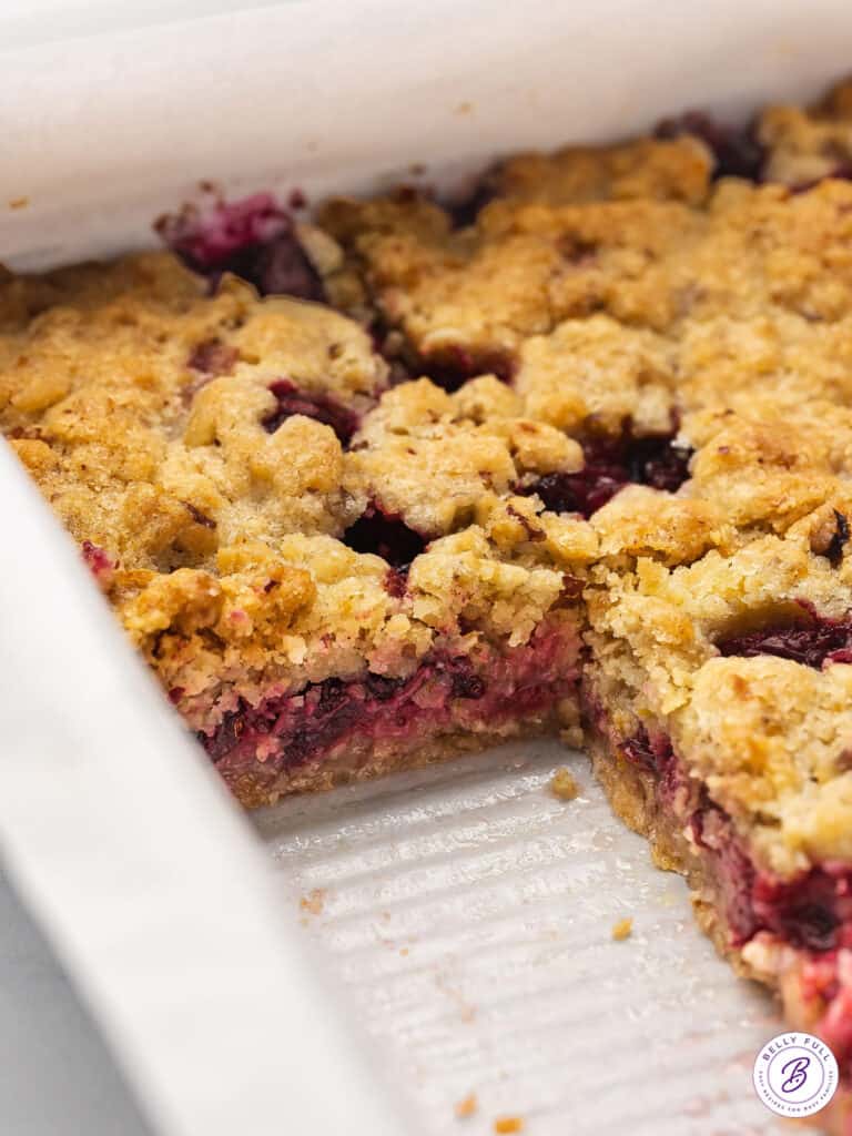 Cranberry Crumble Bars - Belly Full