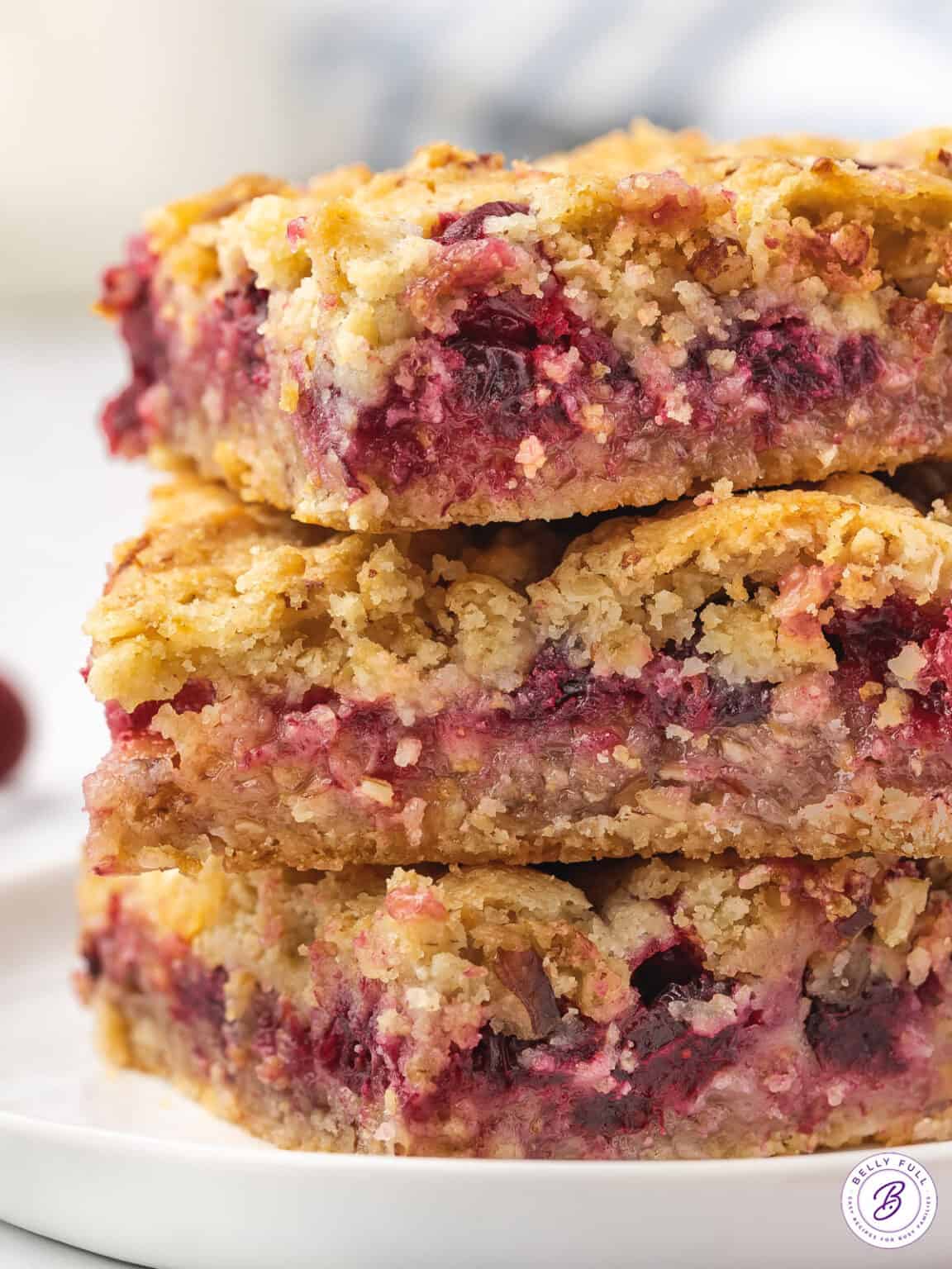Cranberry Crumble Bars - Belly Full