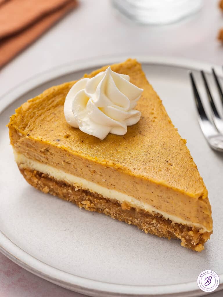 Layered Pumpkin Cheesecake - Belly Full