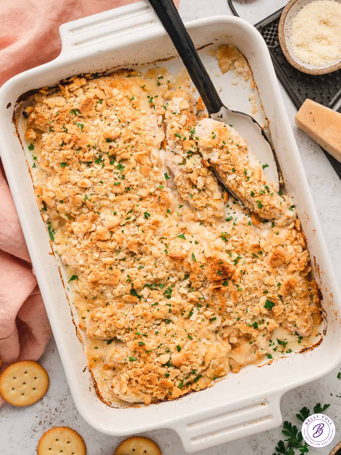 Ritz Cracker Chicken Recipe - Belly Full
