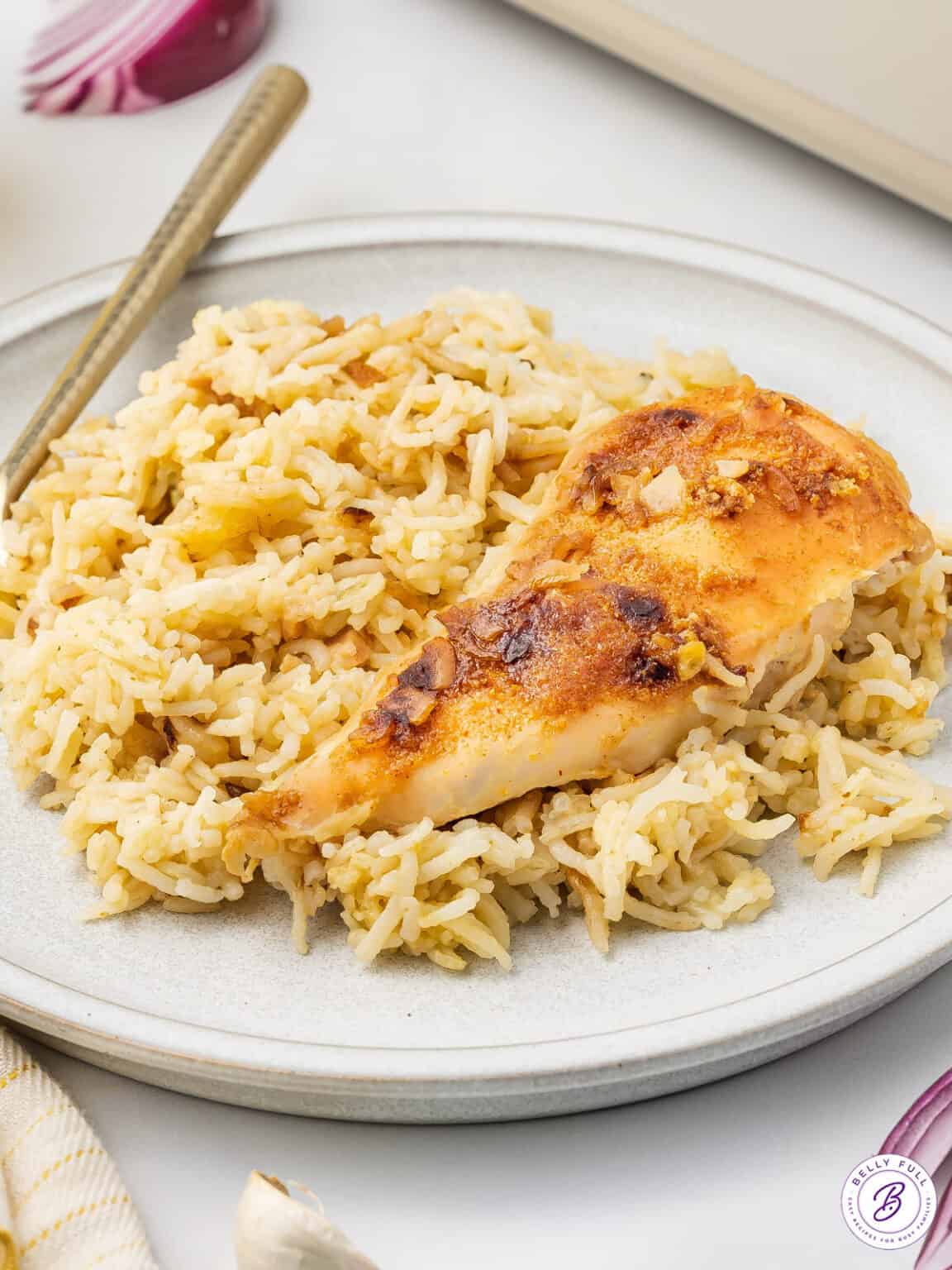No Peek Chicken and Rice Casserole - Belly Full