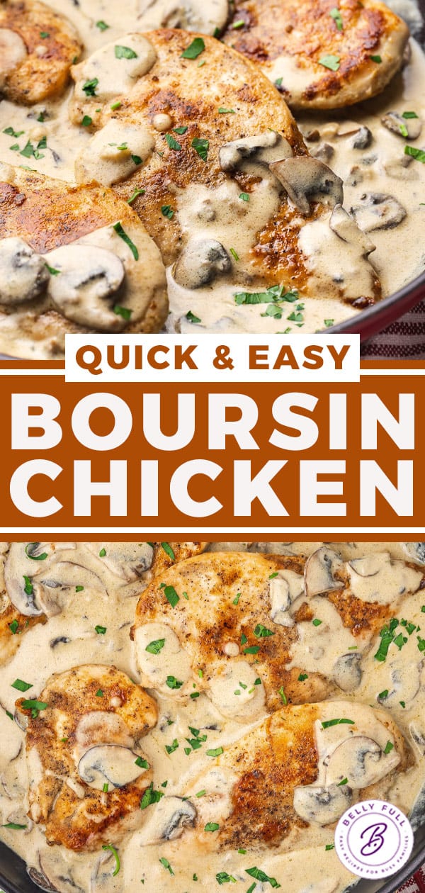 Boursin Chicken Recipe - Belly Full