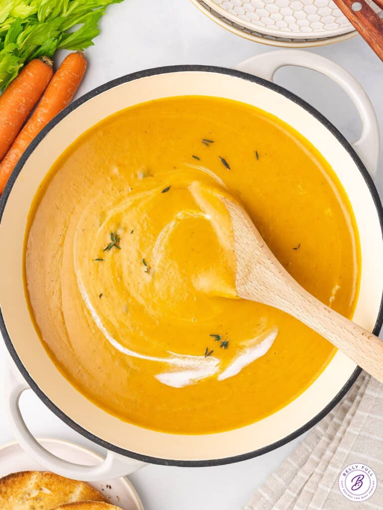 Creamy Carrot Soup Recipe - Belly Full