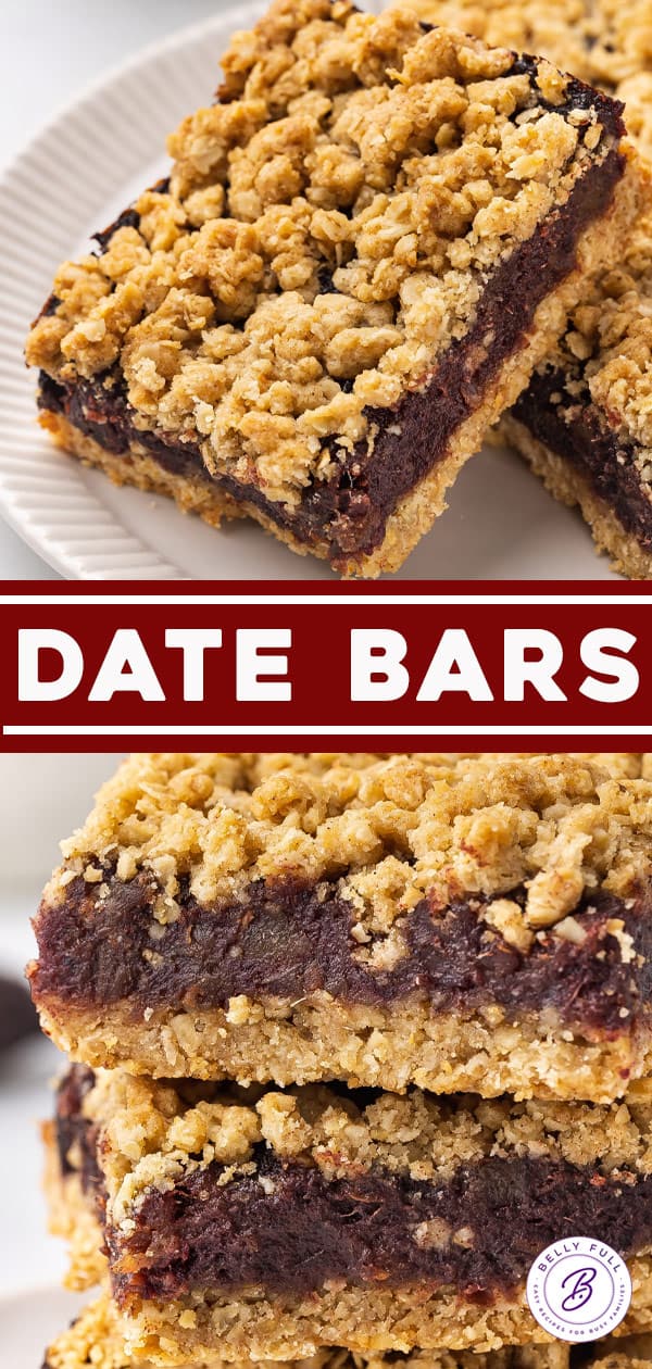 Date Bars Recipe - Belly Full