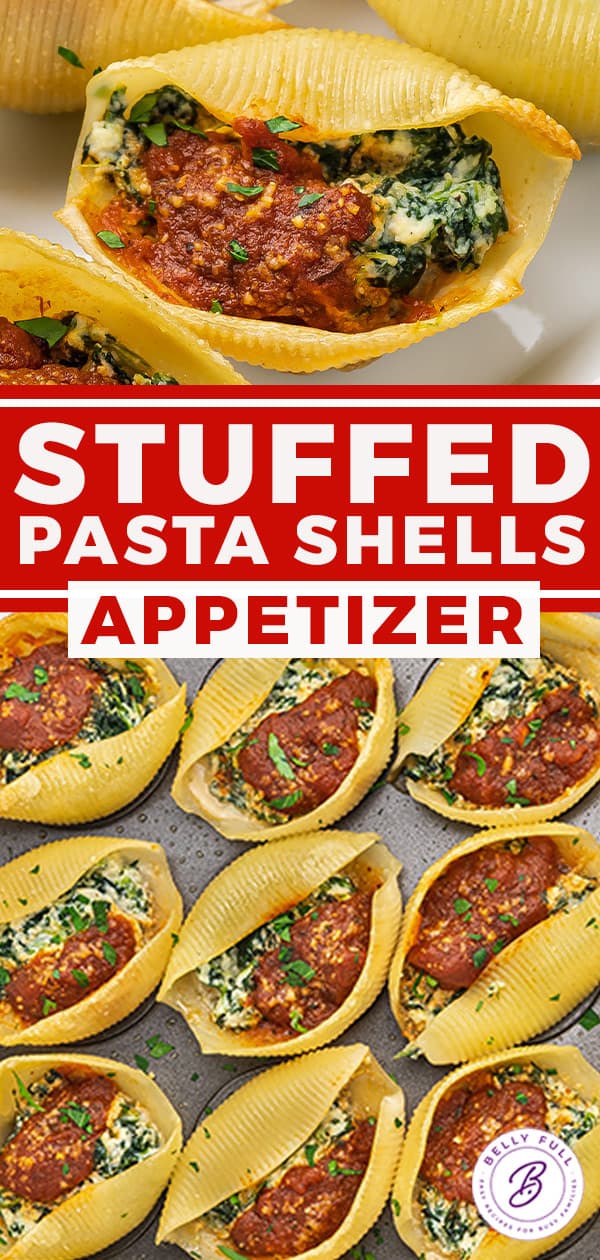 Jumbo Stuffed Shells Appetizer - Belly Full