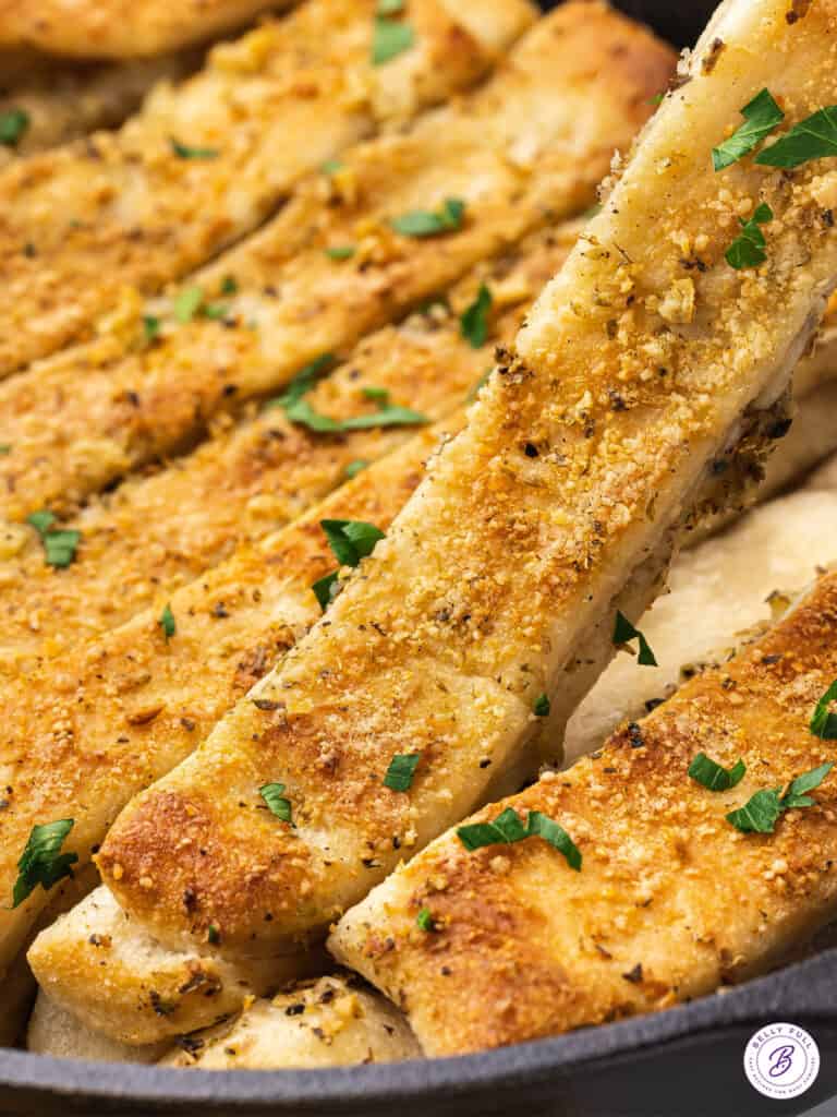 Cheater Skillet Breadsticks - Belly Full