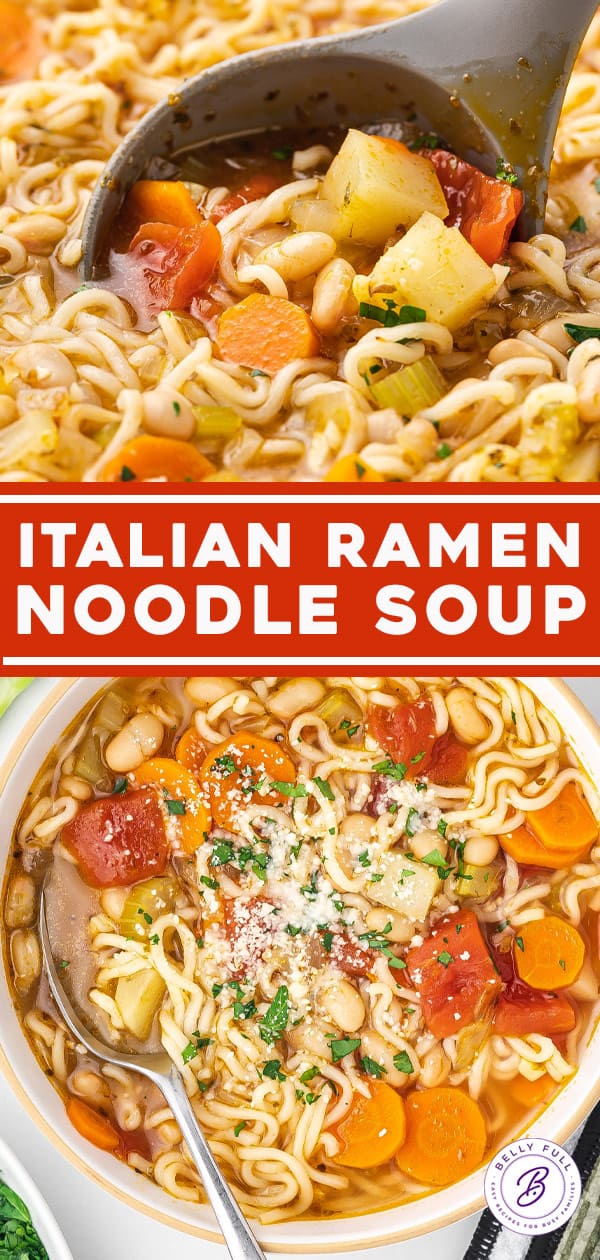 Italian Ramen Noodle Soup - Belly Full