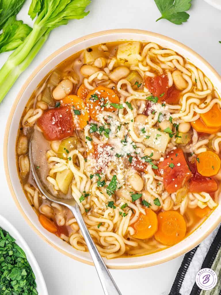 Italian Ramen Noodle Soup - Belly Full