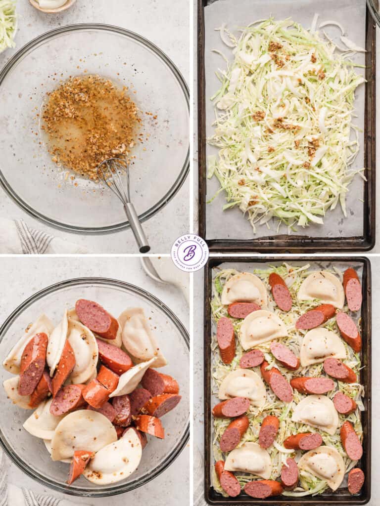 Pierogi and Sausage Sheet Pan Dinner - Belly Full