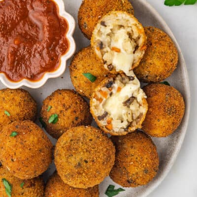 Arancini {Italian Rice Balls} - Belly Full