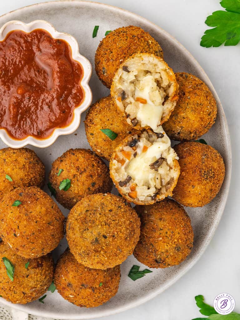 Arancini {Italian Rice Balls} - Belly Full