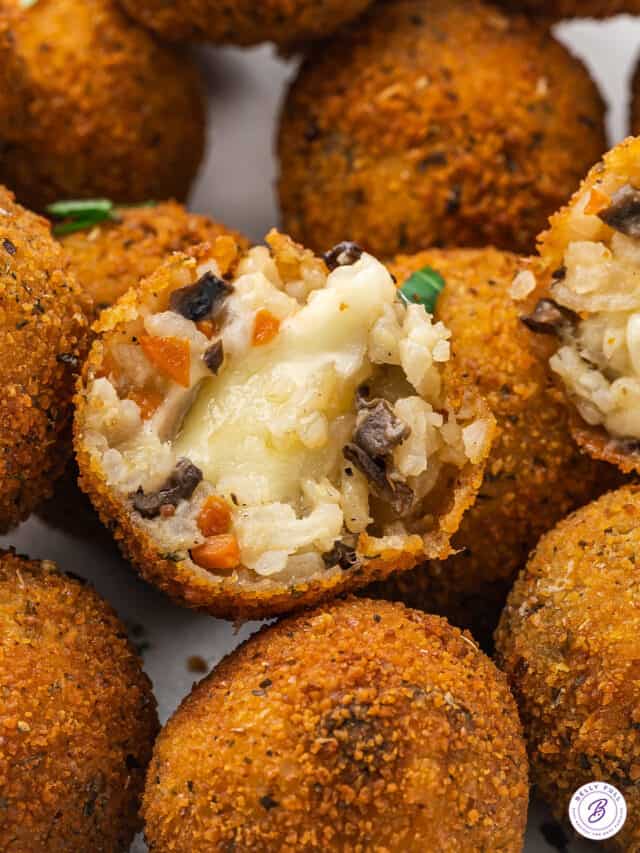 Arancini {Italian Rice Balls} - Belly Full