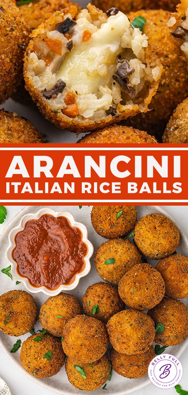 Arancini {Italian Rice Balls} - Belly Full
