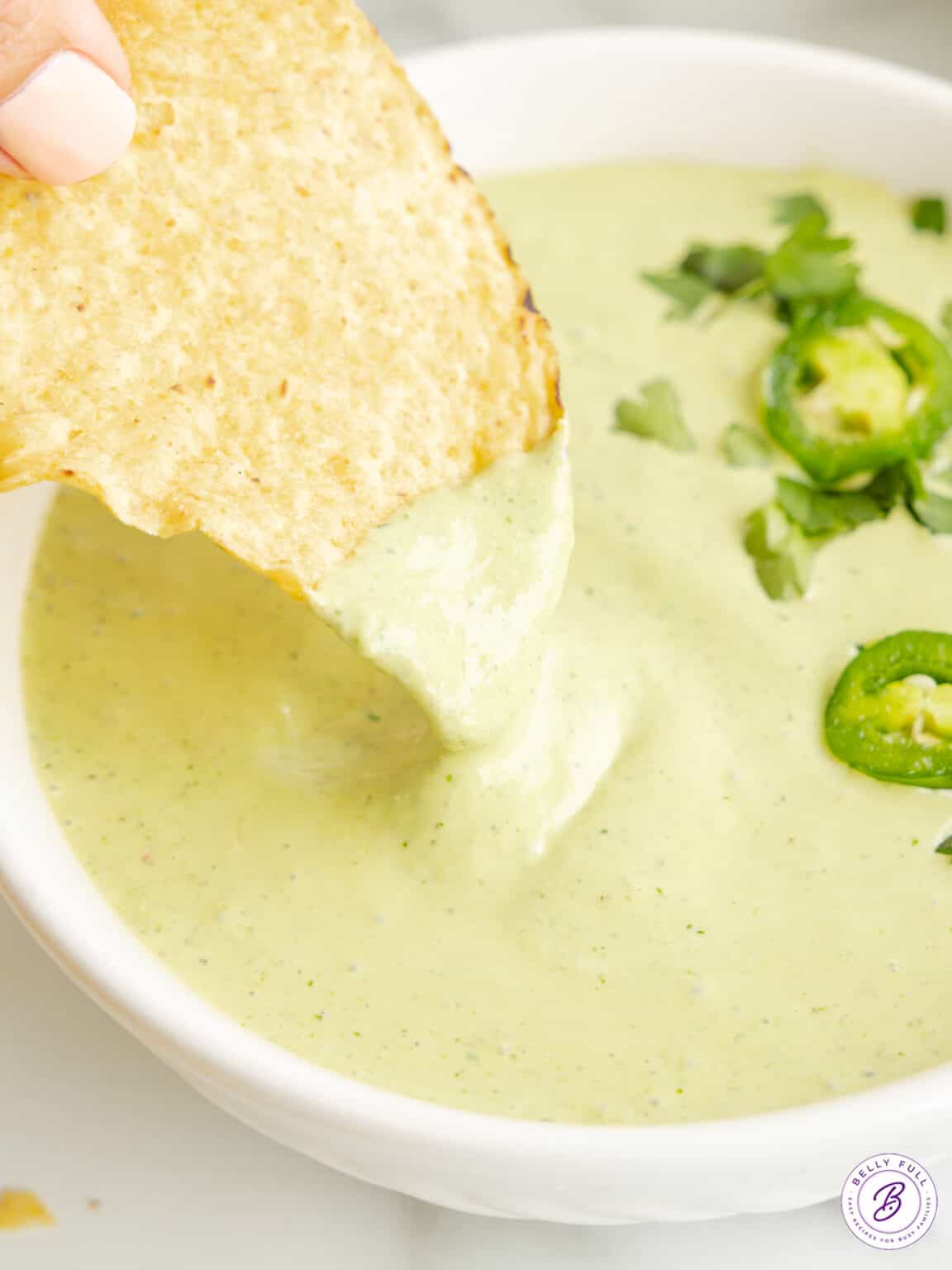 Creamy Jalapeno Dip - Belly Full