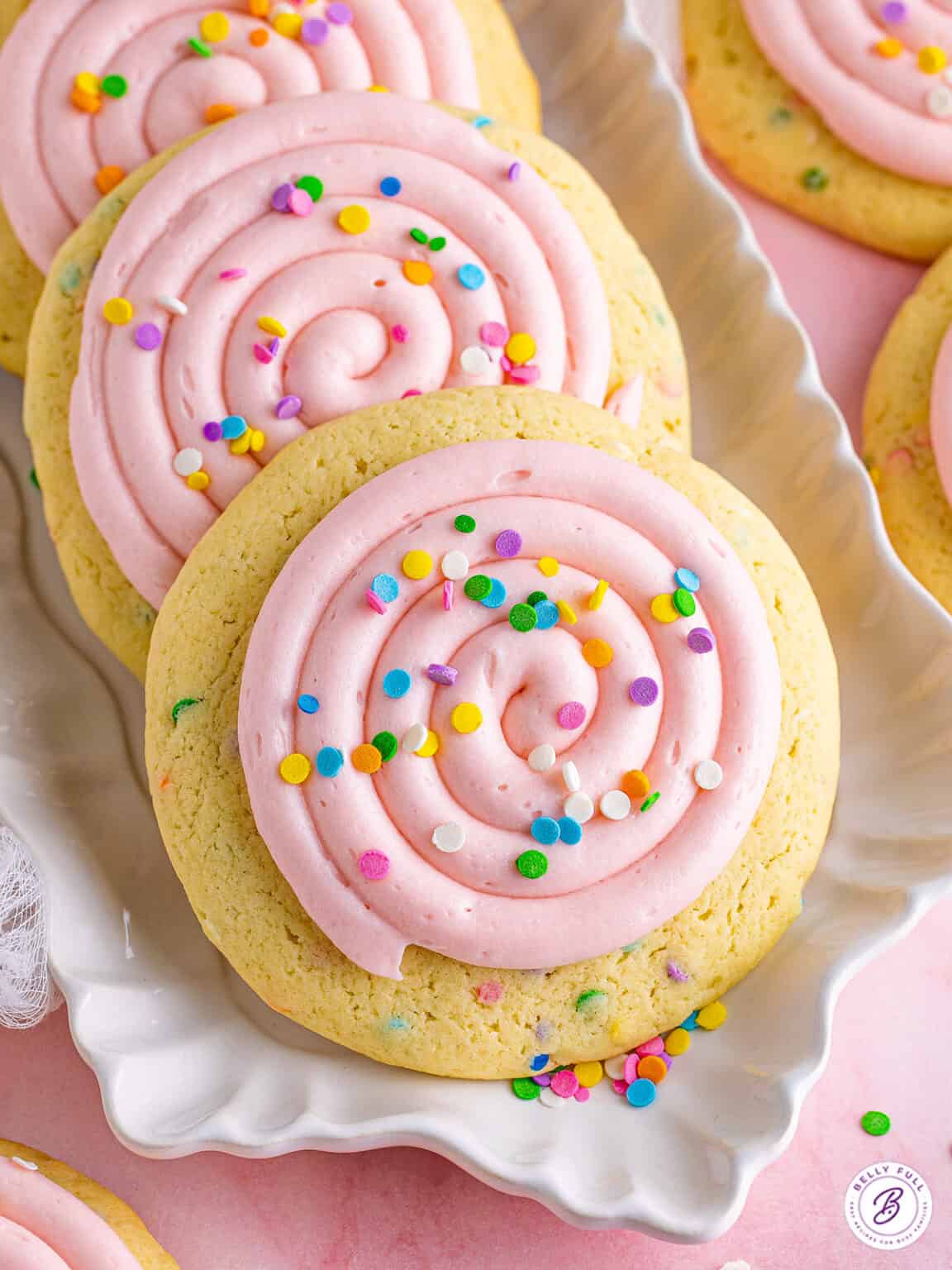 Crumbl Confetti Cookies (copycat recipe) - Belly Full