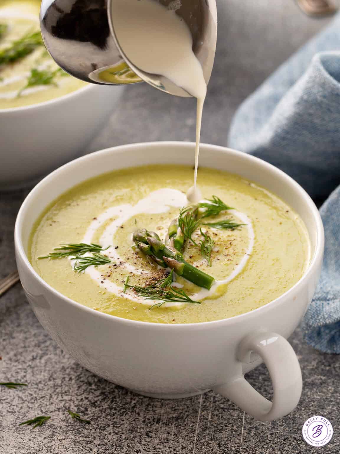 Creamy Asparagus Soup Recipe - Belly Full