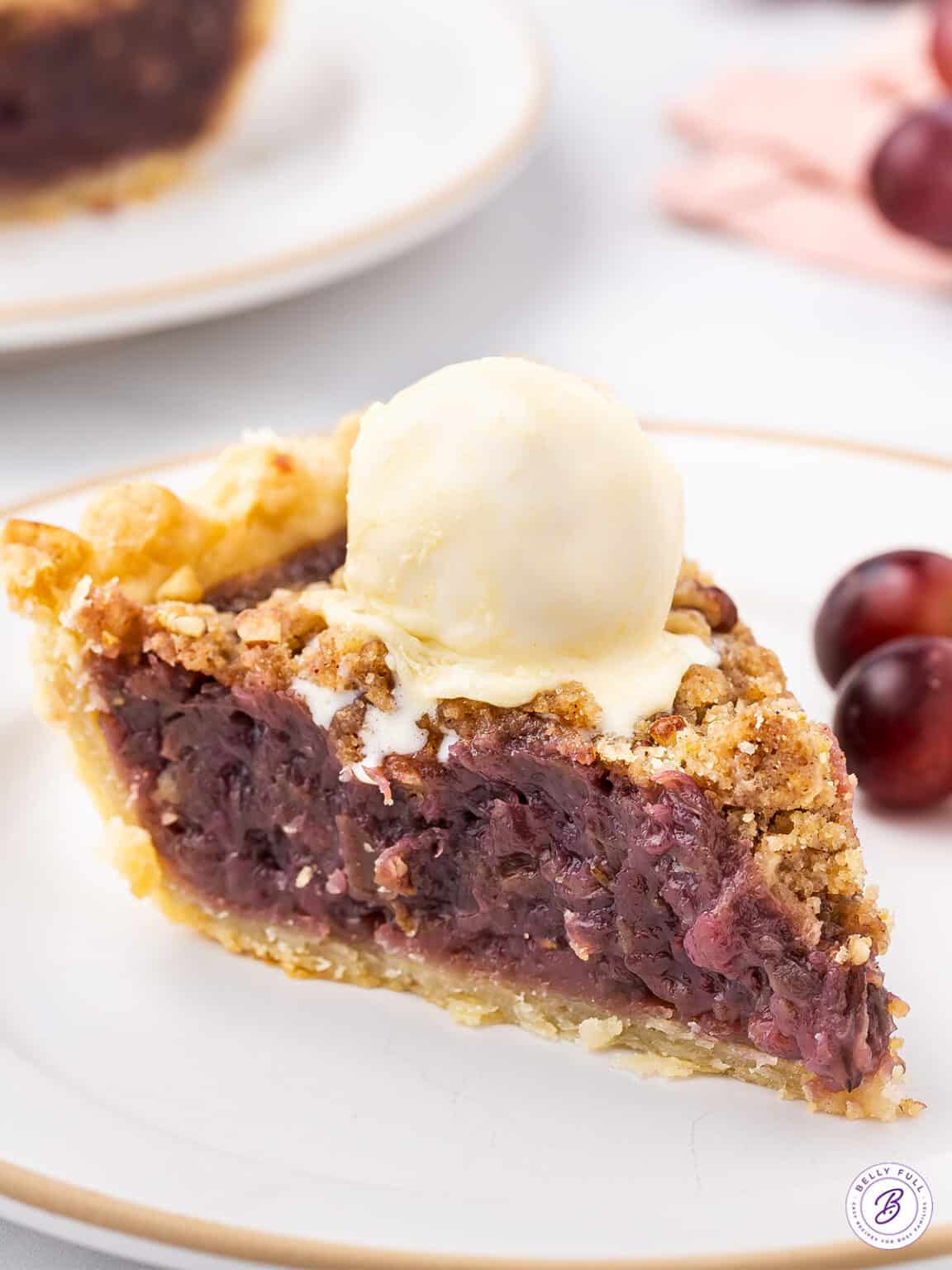 Grape Pie Recipe l Belly Full