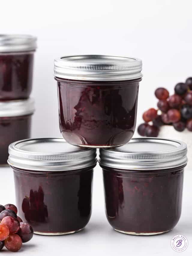 Homemade Grape Jam Recipe l Belly Full