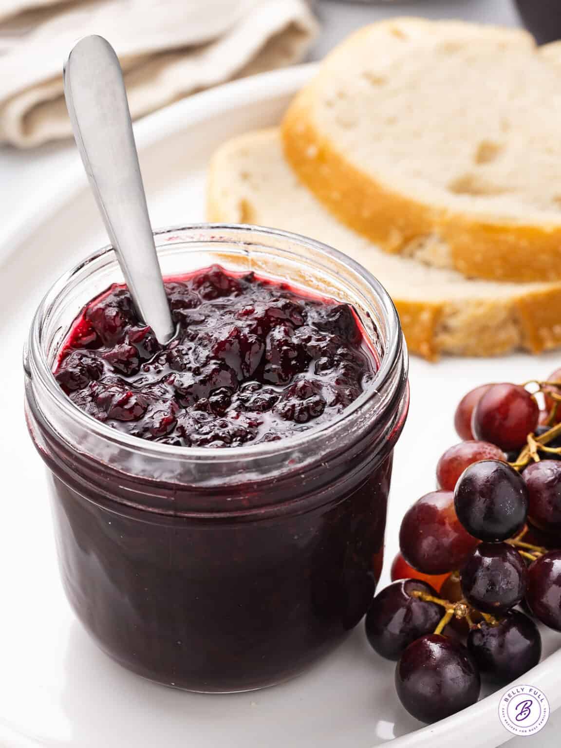 Homemade Grape Jam Recipe l Belly Full