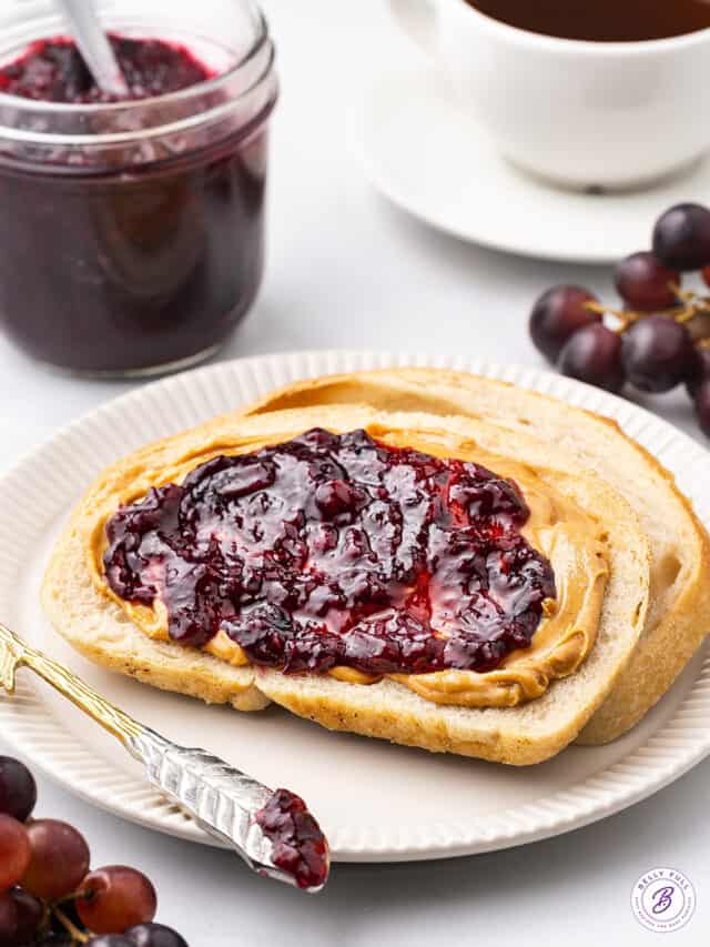 Homemade Grape Jam Recipe l Belly Full