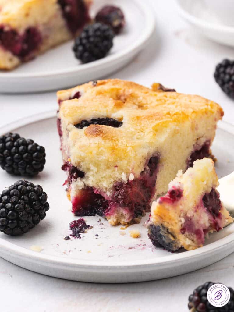 Easy Blackberry Cake - Belly Full