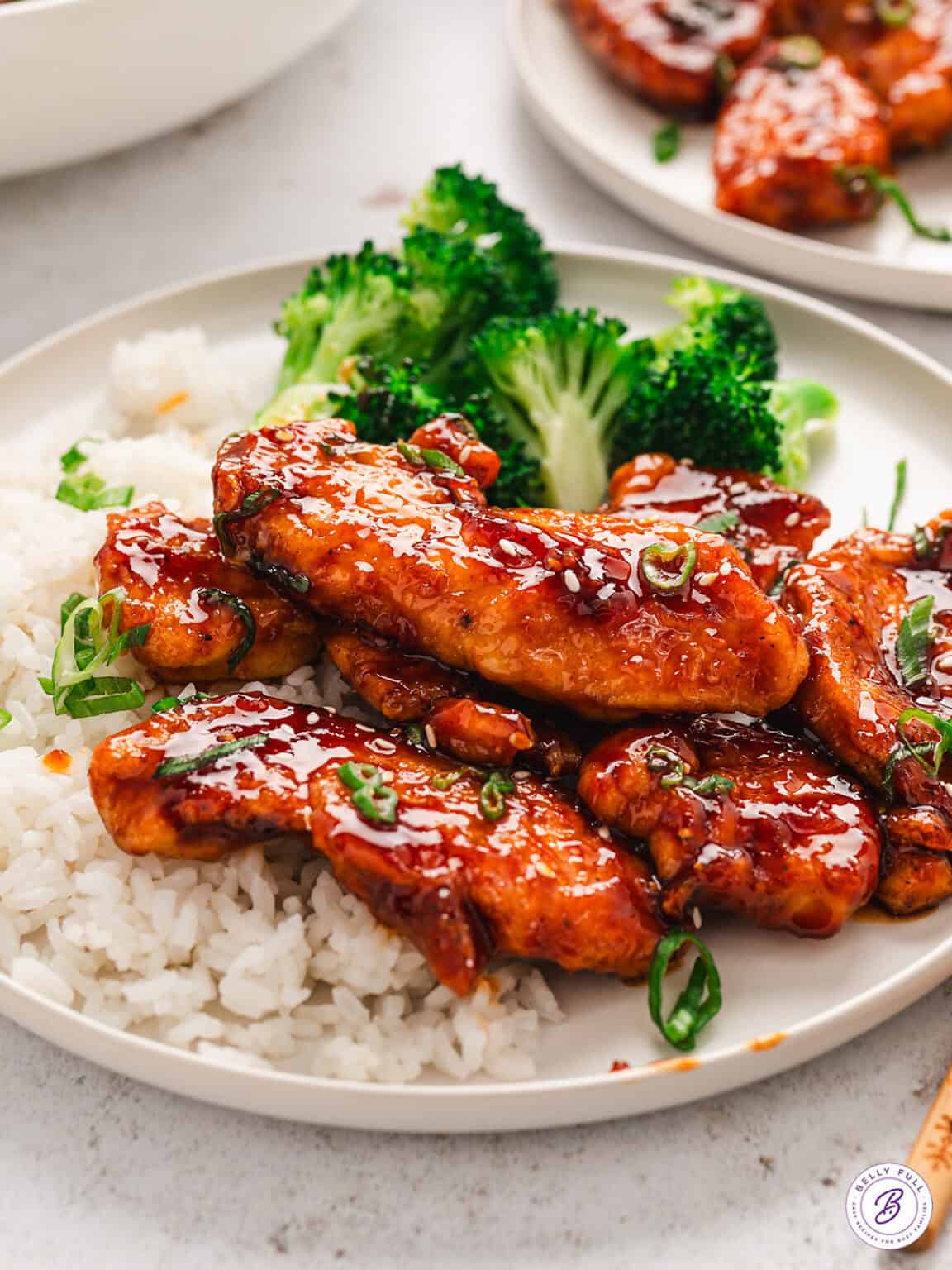 Sweet & Spicy Sticky Chicken l Belly Full