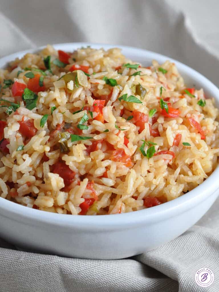 Easy Spanish Rice Recipe - Belly Full