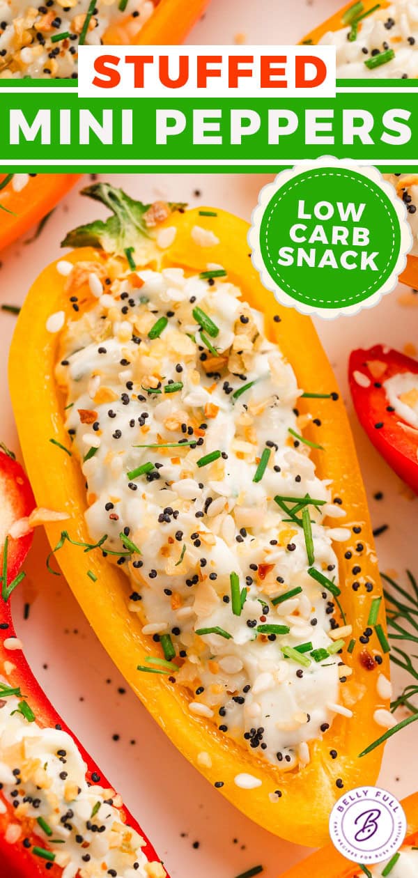 Stuffed Mini Peppers | Belly Full