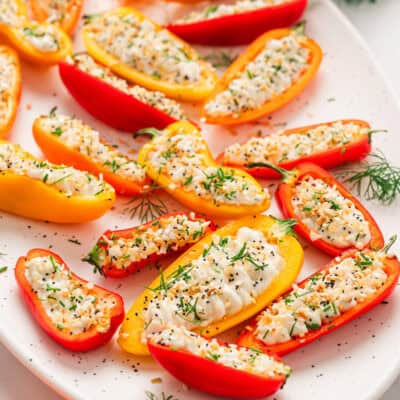 Stuffed Mini Peppers | Belly Full