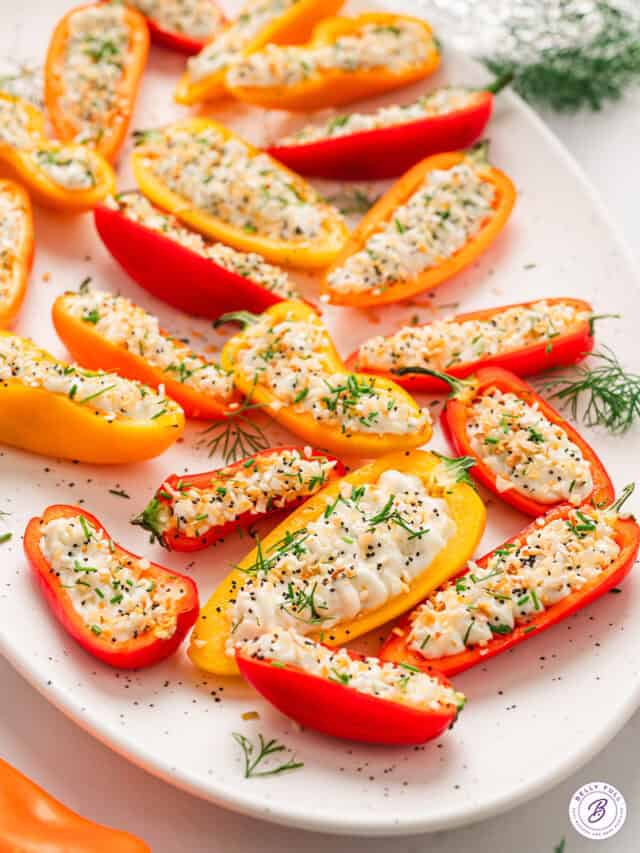 Stuffed Mini Peppers | Belly Full