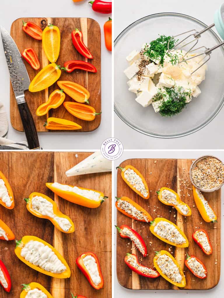Stuffed Mini Peppers | Belly Full
