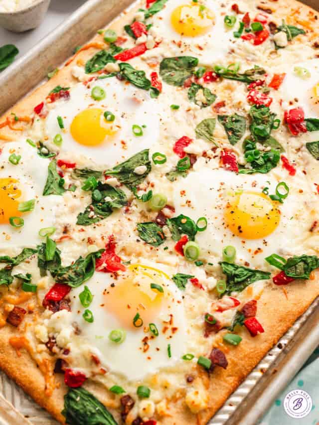 Sheet Pan Breakfast Pizza Recipe l Belly Full