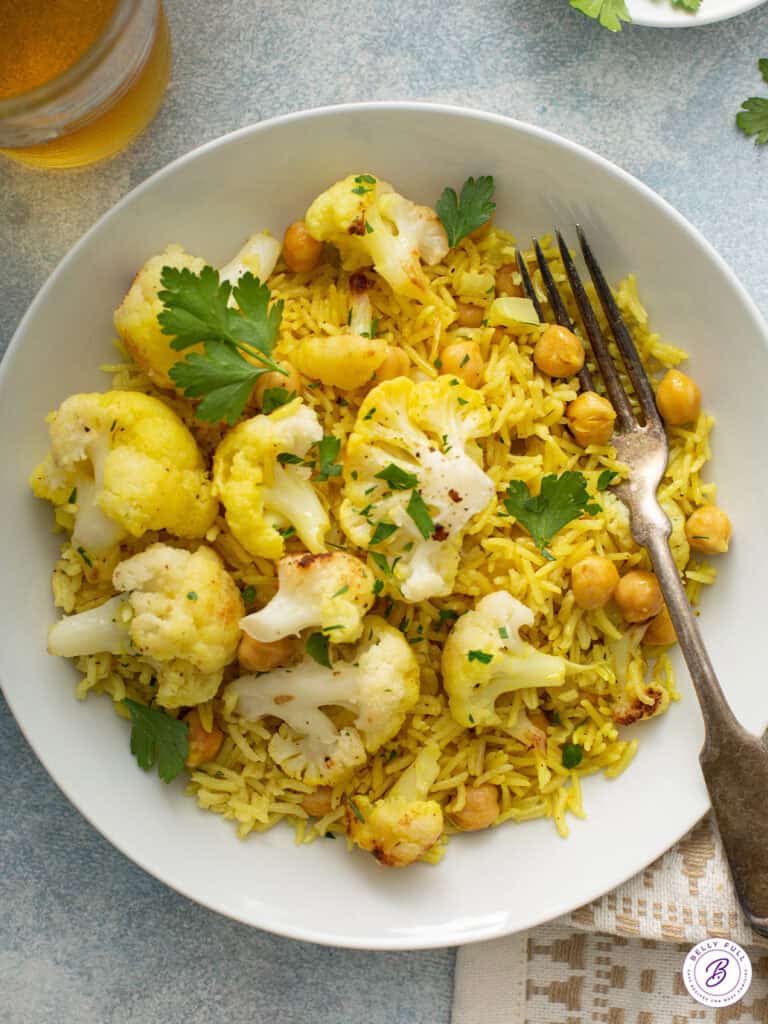 Cauliflower Curry Rice - Belly Full