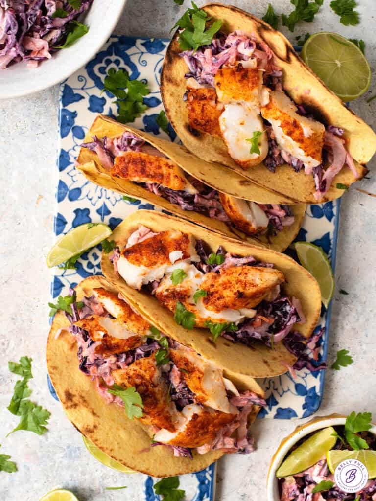Grilled Fish Tacos - Belly Full