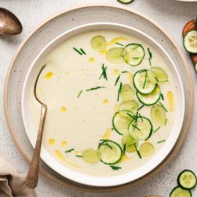 Cold Cucumber Soup l Belly Full