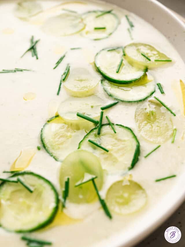 Cold Cucumber Soup l Belly Full