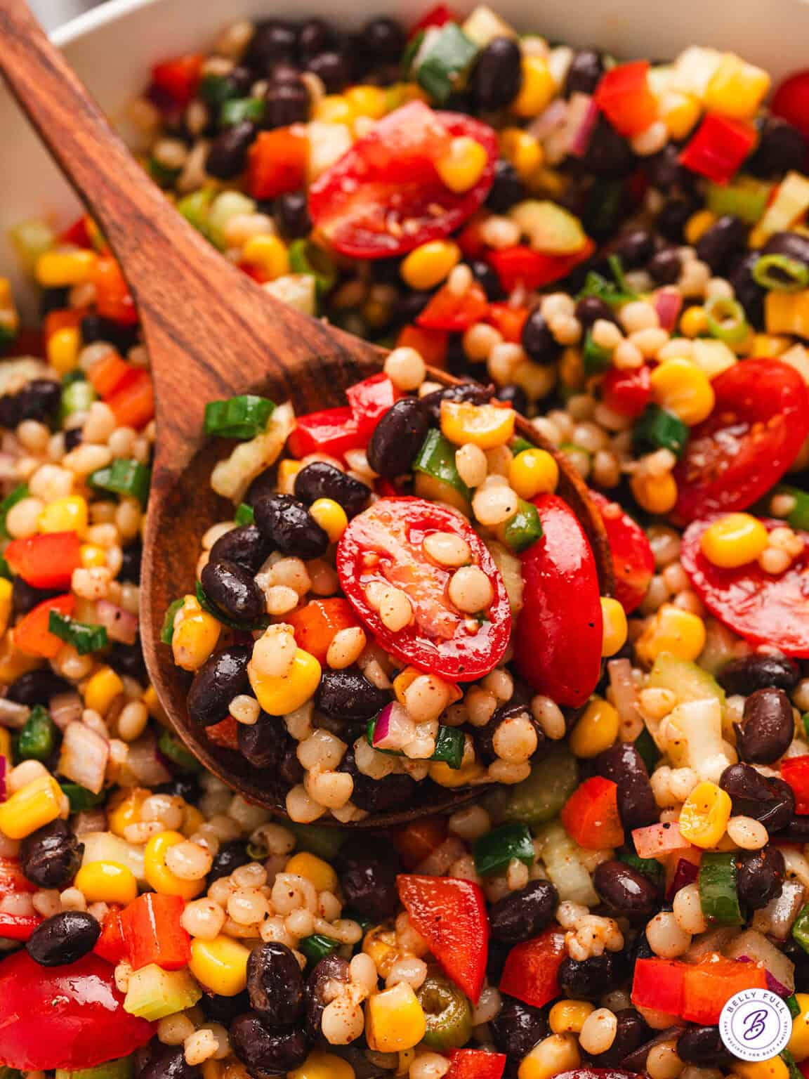 Cowboy Caviar Couscous Salad | Belly Full