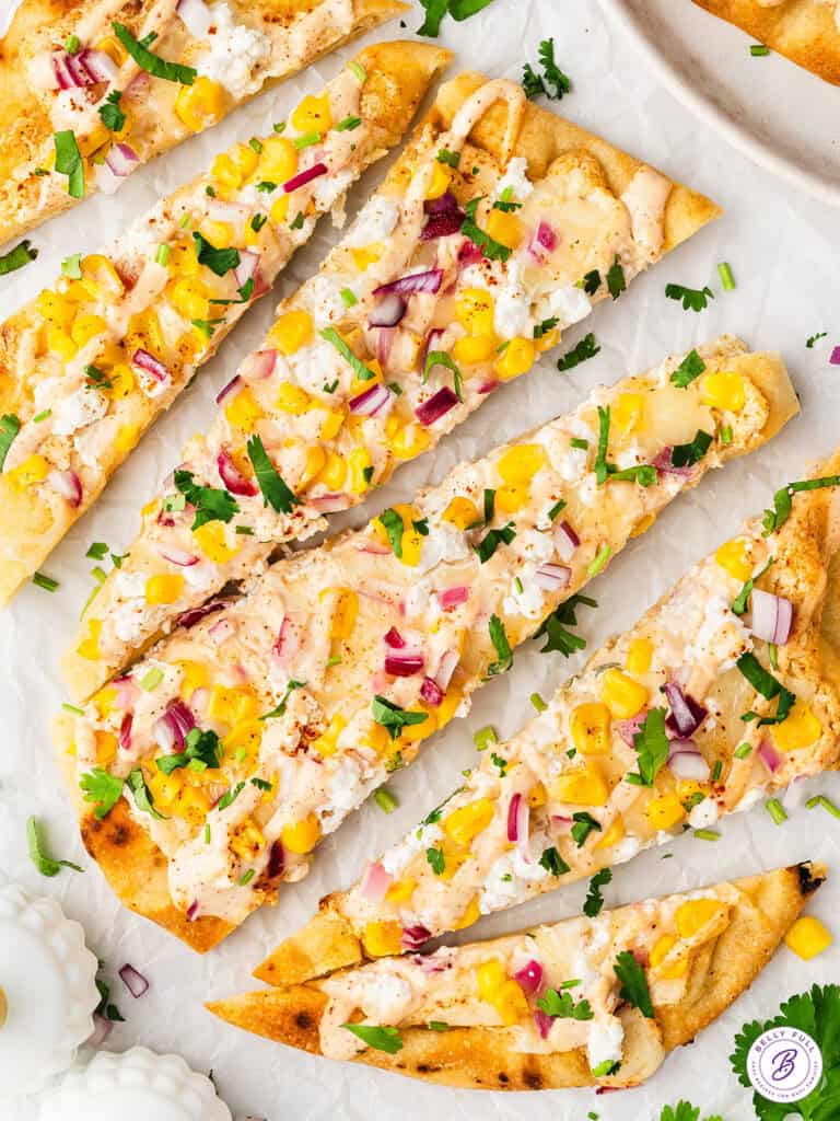 Mexican Street Corn Flatbread l Belly Full