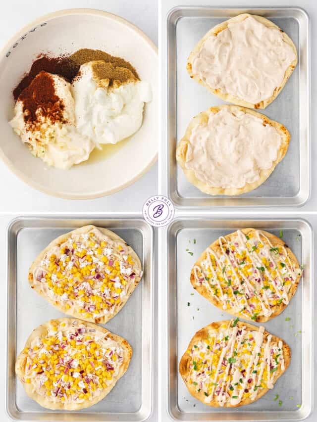 Mexican Street Corn Flatbread l Belly Full