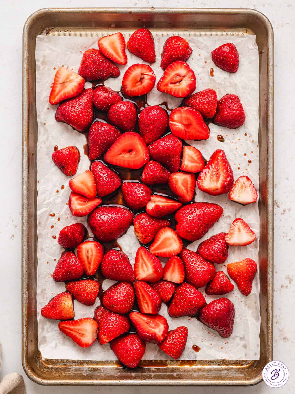 Roasted Balsamic Strawberries l Belly Full