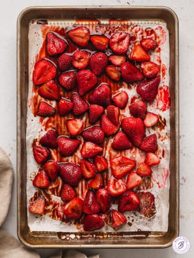 Roasted Balsamic Strawberries l Belly Full