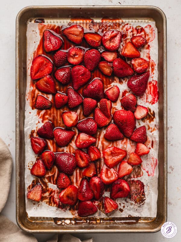 Roasted Balsamic Strawberries l Belly Full